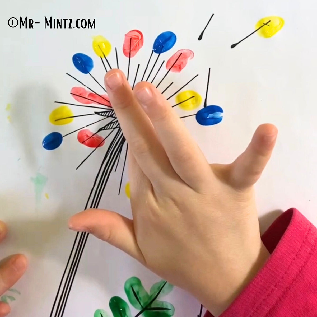 Fingerprint Dandelion Craft for Teacher Appreciation | Teachers Plant ...