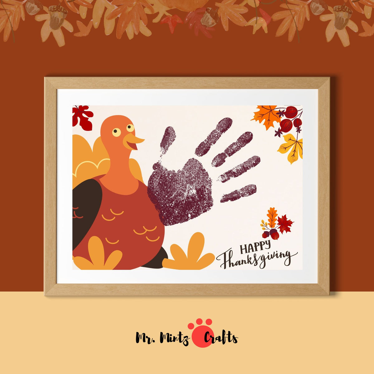 Thanksgiving Turkey Handprint Craft for Kids | DIY Holiday Decor ...