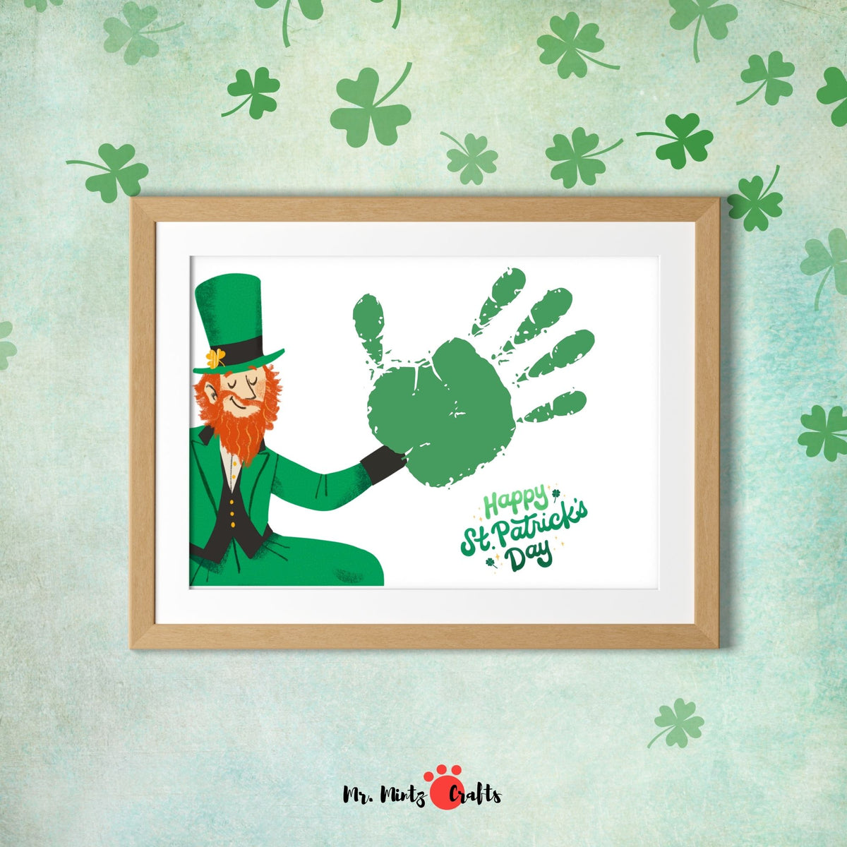 St Patrick's Day Handprint Craft – Mr. Mintz: Easy Crafts and ...