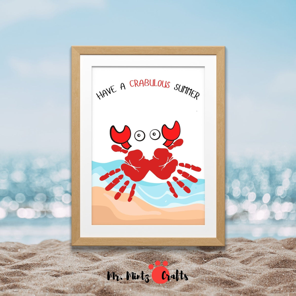 Crab Handprint Craft - Fun & Creative Summer Activity for Kids – Mr ...
