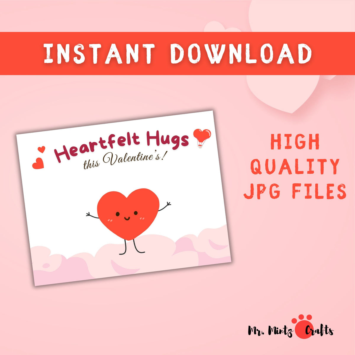 Valentine’s Day Handprint Craft – Heartfelt Hugs DIY Activity for Kids ...