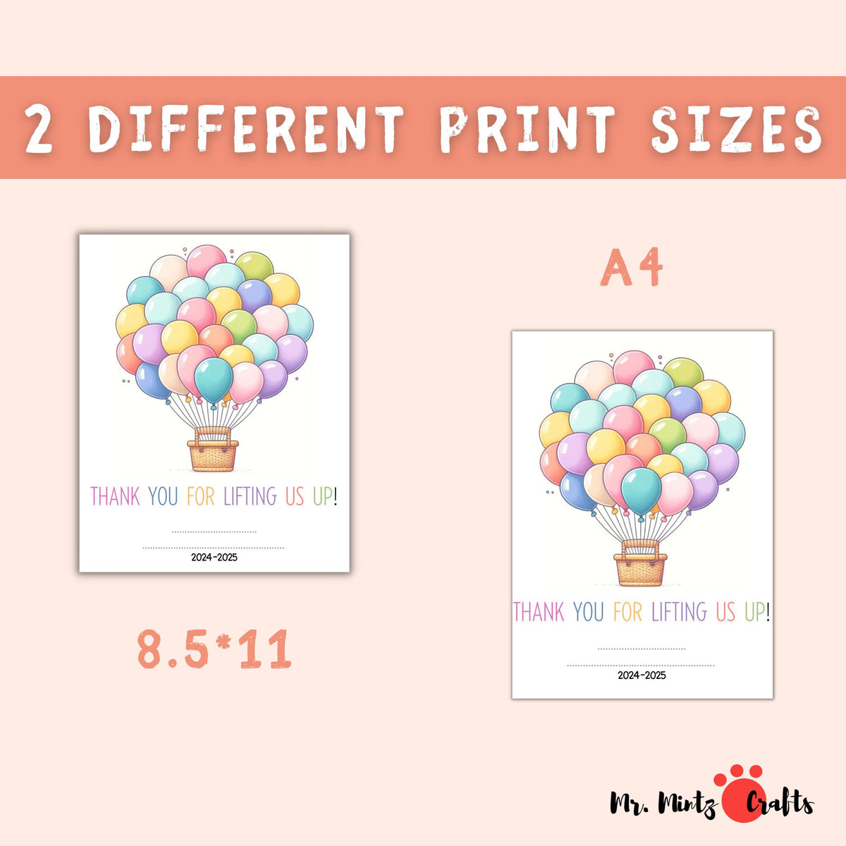 Personalized Teacher Appreciation Craft - Thank You for Lifting Us Up ...