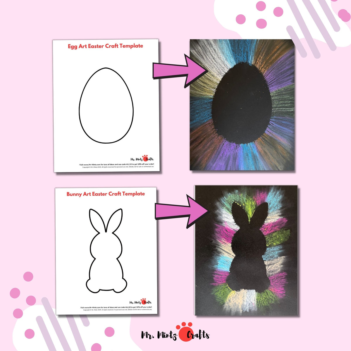 Easter Templates for Kids – Bunny, Egg, Cross & He is Risen Craft – Mr ...