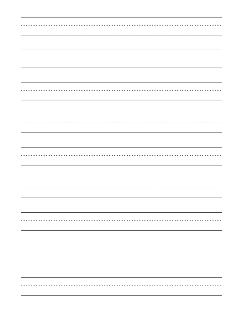 Handwriting Practice Paper With Lines For ABC Kids – Mr. Mintz: Easy ...
