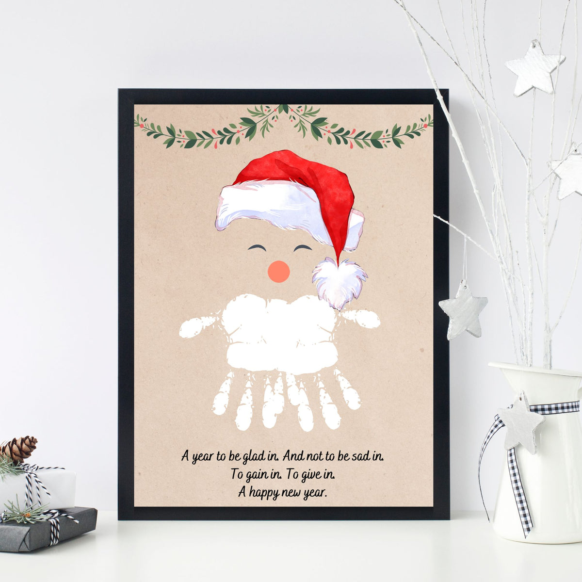 Santa Handprint Craft – Mr. Mintz: Easy Crafts and Activities for Kids