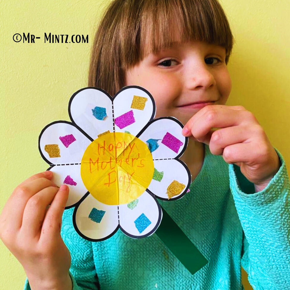 DIY Foldable Heart Flower Craft for Mother's Day – Mr. Mintz: Easy ...