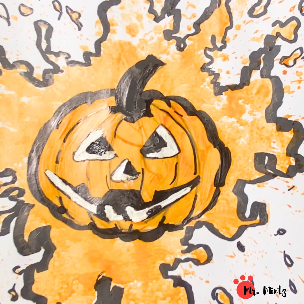 Pumpkin Craft Template for Kids – Halloween Coloring Fun – Mr. Mintz ...