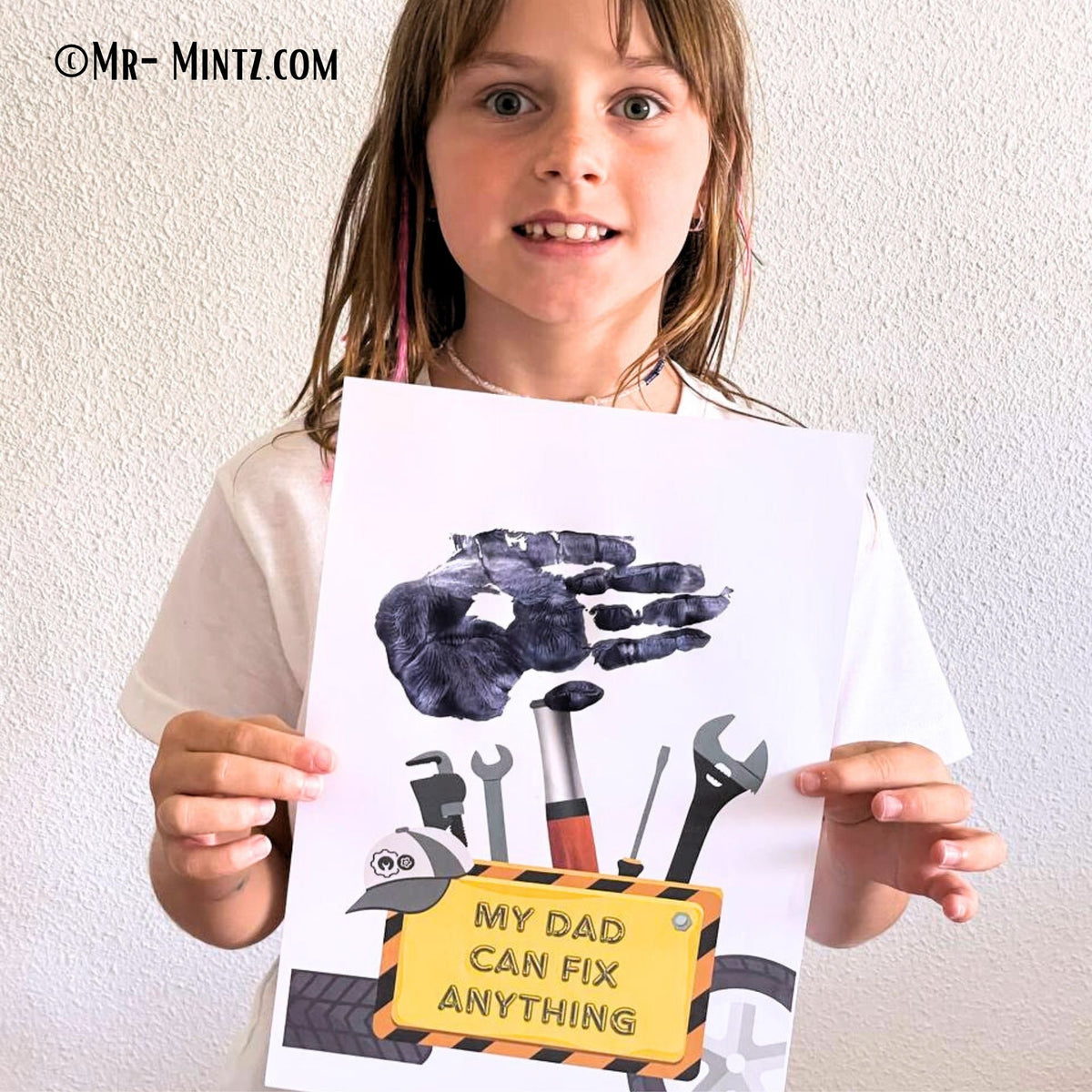 Handprint Craft for Mechanic Dad | Father’s Day Printable Gift – Mr ...