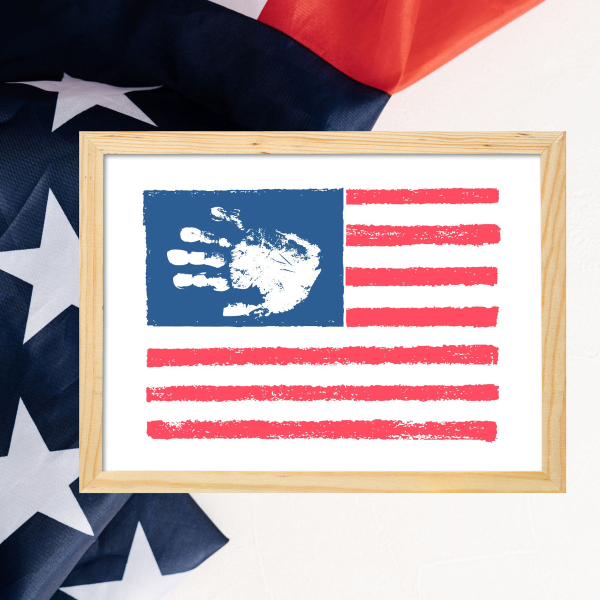 American Flag Handprint Art – Mr. Mintz Crafts