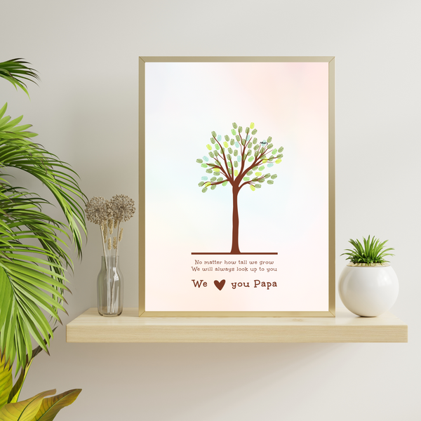 Fingerprint Family Tree for Father's Day – Mr. Mintz Crafts
